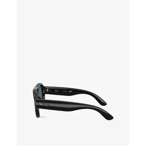 Ray-ban Aviator-frame Acetate Sunglasses - Black