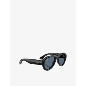 Ray-ban Aviator-frame Acetate Sunglasses - Black