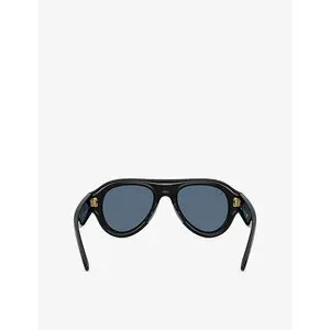 Ray-ban Aviator-frame Acetate Sunglasses - Black