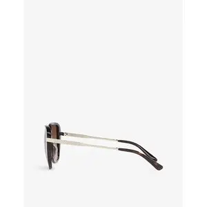Michael Kors Flatiron Square-frame Tortoiseshell Acetate Sunglasses