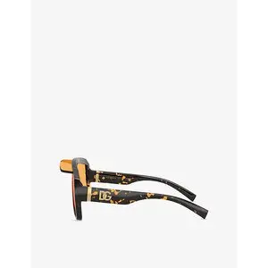 Dolce & Gabbana Shield-frame Acetate Sunglasses