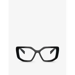 Prada Irregular Acetate Eyeglasses - Black