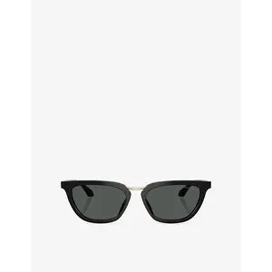 Giorgio Armani Cat Eye Acetate Sunglasses - Black