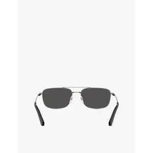 Burberry Be3170 Rectangular-frame Metal Sunglasses