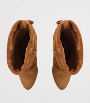 Isabel Marant Étoile Suede Heeled Boots - Beige