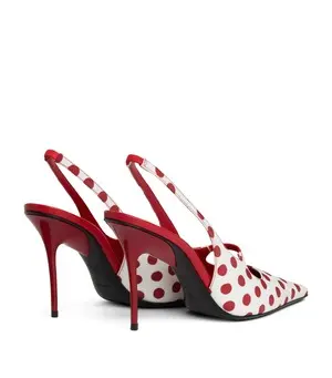 Alaïa Polka-dot Slingback Pumps