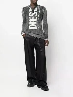 DIESEL® K-atullus Long-sleeved Ribbed T-shirt