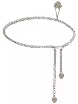 Dsquared2 Heart Pendant Chain-link Belt