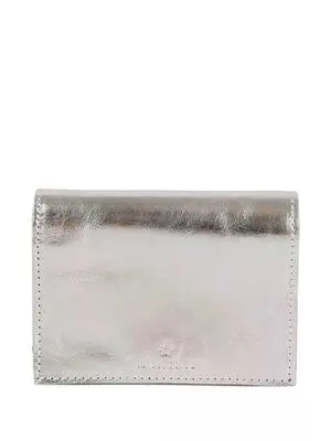 Il Bisonte Small Oliveta Leather Wallet - Silver