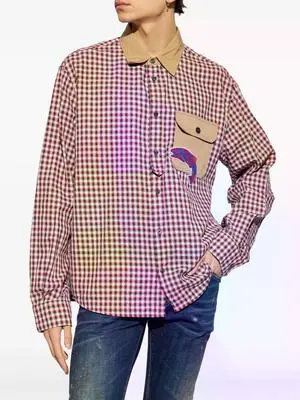 Dsquared2 Plaid-check Pattern Cotton Shirt