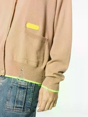 Dsquared2 Distressed Contrast-trim Cardigan