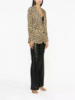 Dsquared2 Leopard Print Single-breasted Blazer
