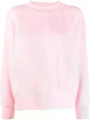 Palm Angels Logo Print Cotton Sweatshirt - Pink