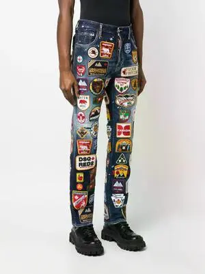 Dsquared2 Badge-appliqué Denim Jeans