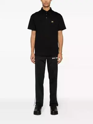 Palm Angels Monogram-appliqu� Polo Shirt