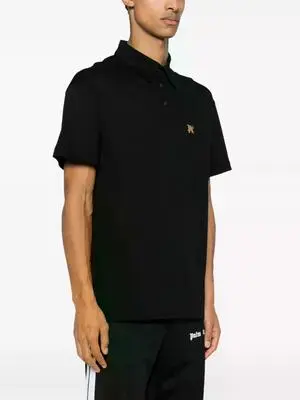 Palm Angels Monogram-appliqu� Polo Shirt