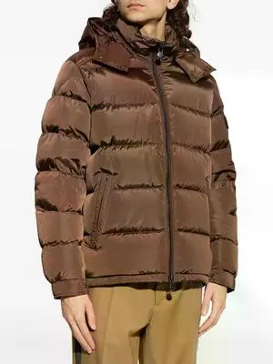 Moncler Maya Quilted Puffer Jacket - Brown