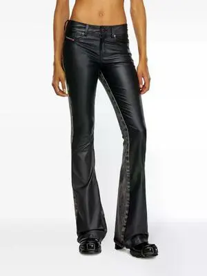 DIESEL® Contrast Panel Flared Trousers