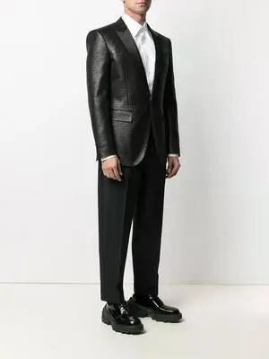 Dsquared2 High-shine Brocade Pattern Blazer