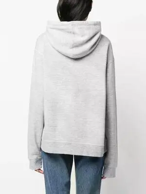 Dsquared2 Logo Print Drawstring Hoodie - Grey