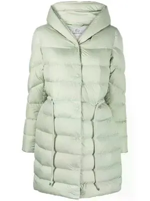 Woolrich Ellis Long Feather-down Jacket - Green