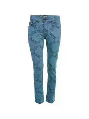 Versace Logo Print Skinny Jeans