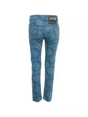 Versace Logo Print Skinny Jeans