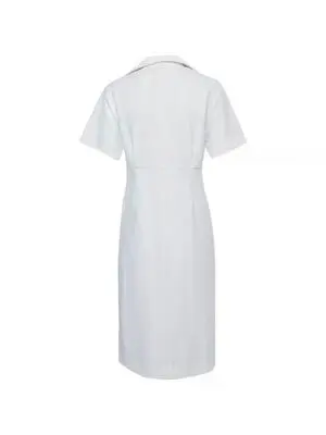 Sandro Gabardine Knotted Shirt Dress
