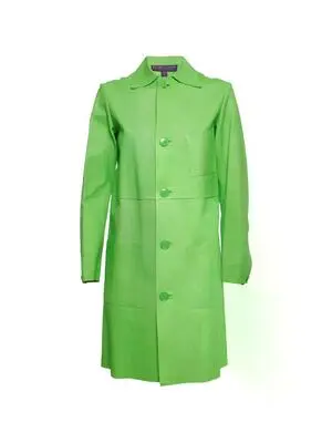 Ralph Lauren Button-up Leather Coat