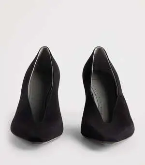 Balenciaga Suede Duchesse Pumps 90 - Black