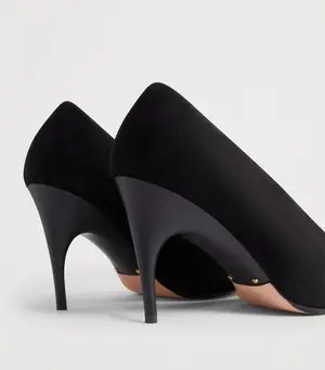Balenciaga Suede Duchesse Pumps 90 - Black