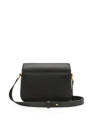 AMI Paris Cowhide Leather Paris Bag - Black