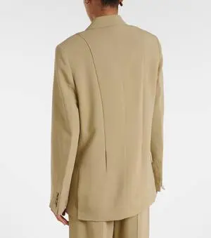 Victoria Beckham Single-breasted Blazer In Atlantic