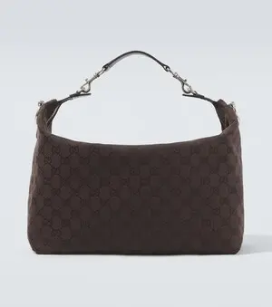 Gucci Brera Medium Gg Canvas Crossbody Bag - Brown