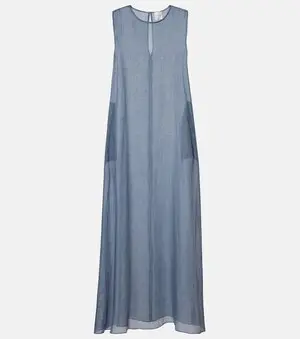 LESET Niko Ramie Maxi Dress