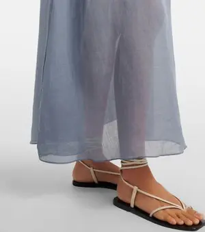 LESET Niko Ramie Maxi Dress