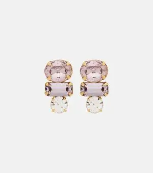 JENNIFER BEHR Patricia Crystal-embellished Earrings - Multicoloured