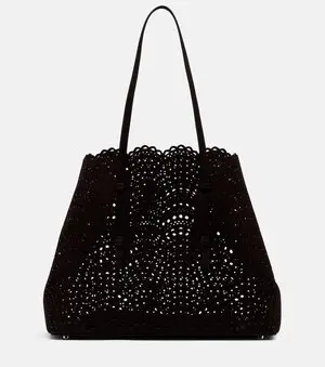 Alaïa Mina 37 Large Leather Tote - Brown