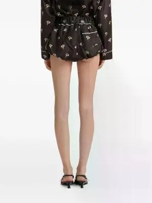 Marni Silk Twill Bloomers With Floral Print