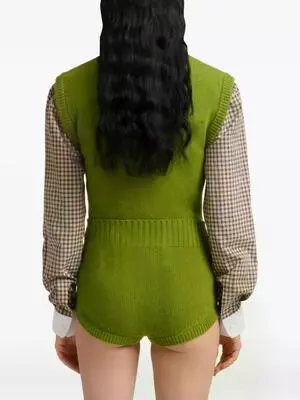 Marni Wool-cashmere Vest With Flower Embroidery