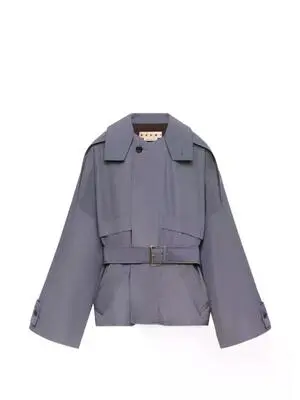Marni Grey Nylon Blouson With Belt