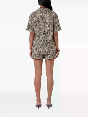 NICHOLAS Adelaide Shorts Graphic Zebra - Neutrals