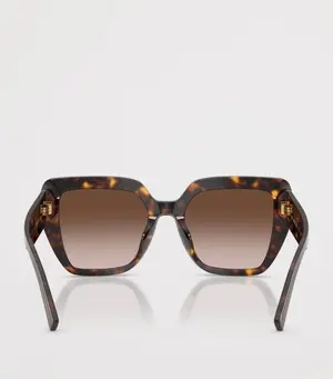 Dolce & Gabbana Tortoiseshell Square Cat-eye Sunglasses