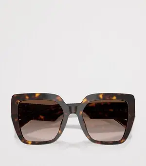 Dolce & Gabbana Tortoiseshell Square Cat-eye Sunglasses