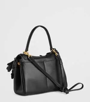 Balenciaga Mini Leather Floral Rodeo Top-handle Bag