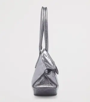 Alexander McQueen Metallic Leather Top-handle Bag