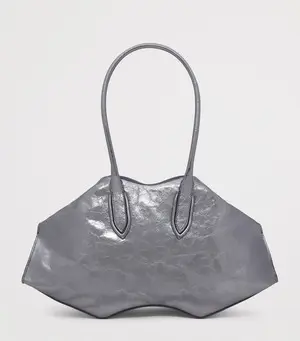 Alexander McQueen Metallic Leather Top-handle Bag