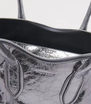 Alexander McQueen Metallic Leather Top-handle Bag