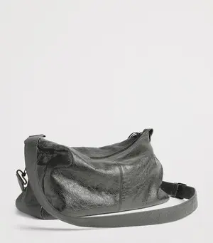 Balenciaga Lambskin Le City Moto Shoulder Bag