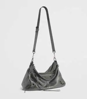Balenciaga Lambskin Le City Moto Shoulder Bag